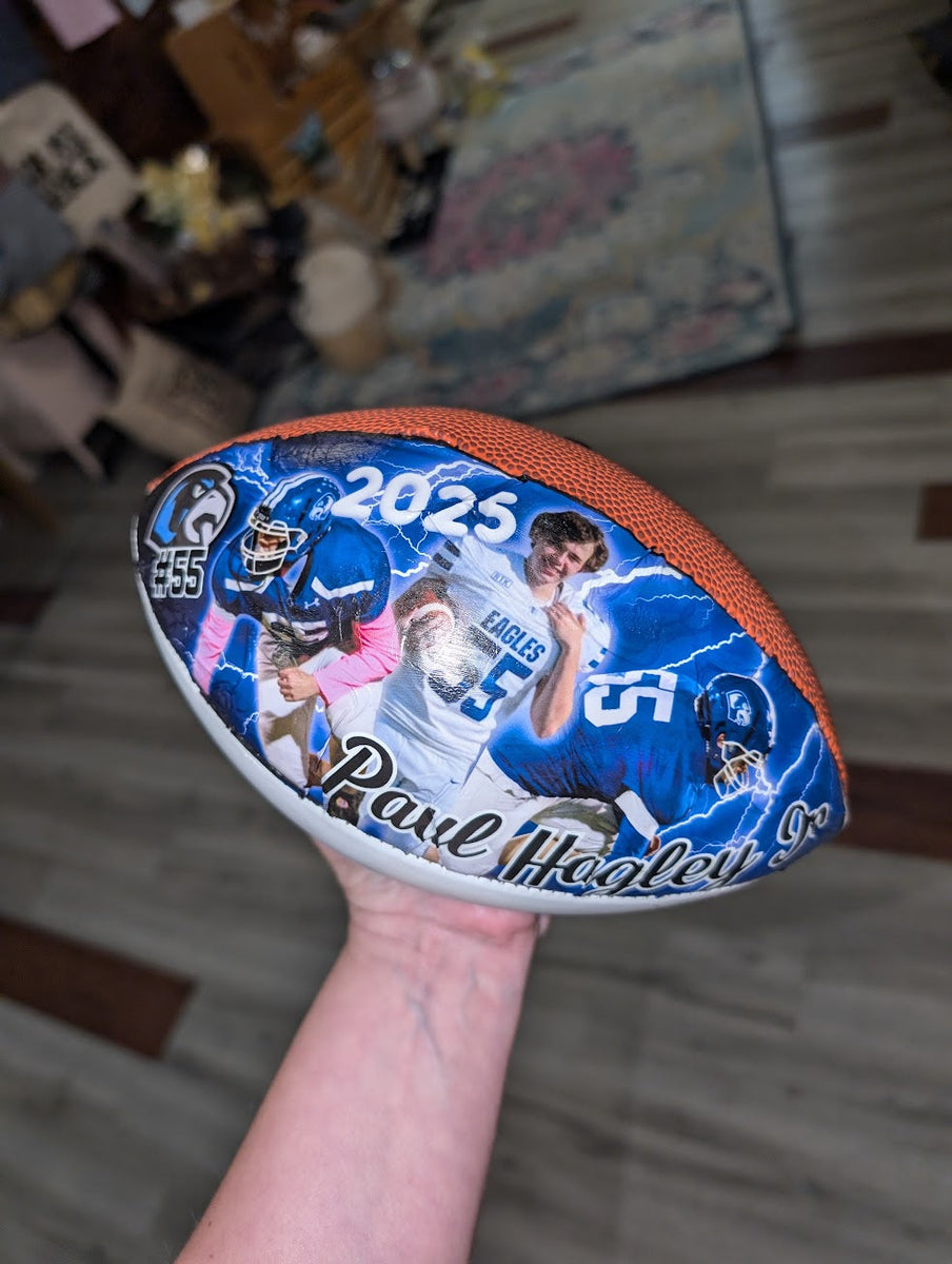 Customize a football with photos- How to add pictures to a football ...